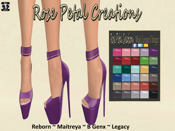 Second Life Marketplace - RPC FM High Stilleto x 30 genx Maitreya ...